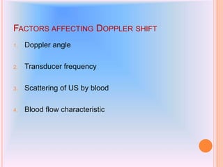 Doppler Ultrasonography And Advancements in USG | PPTX