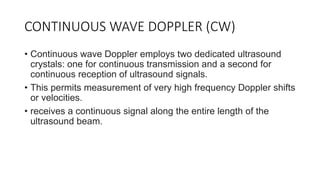 Doppler echocardiography | PPTX