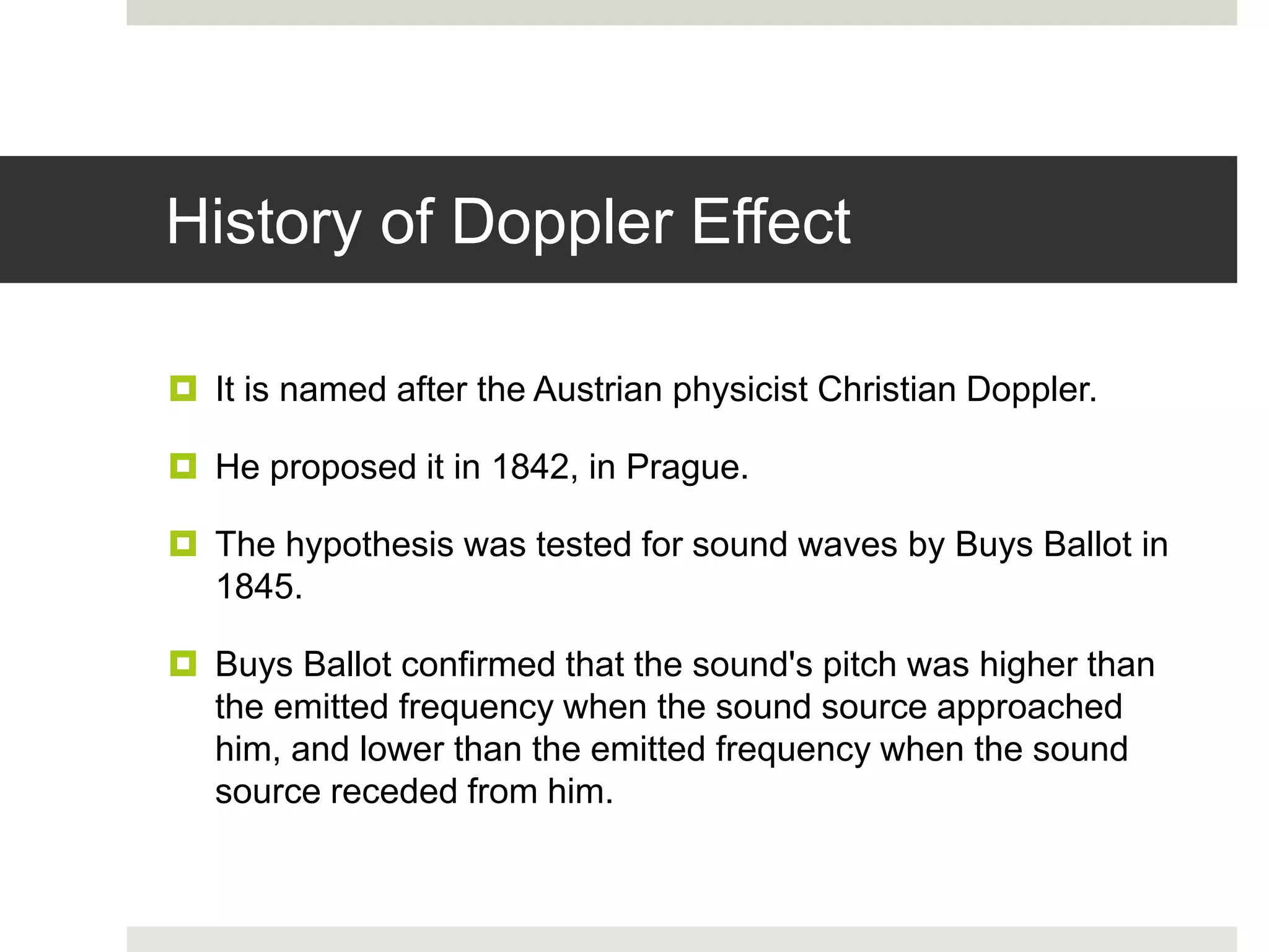 Doppler effect | PPTX