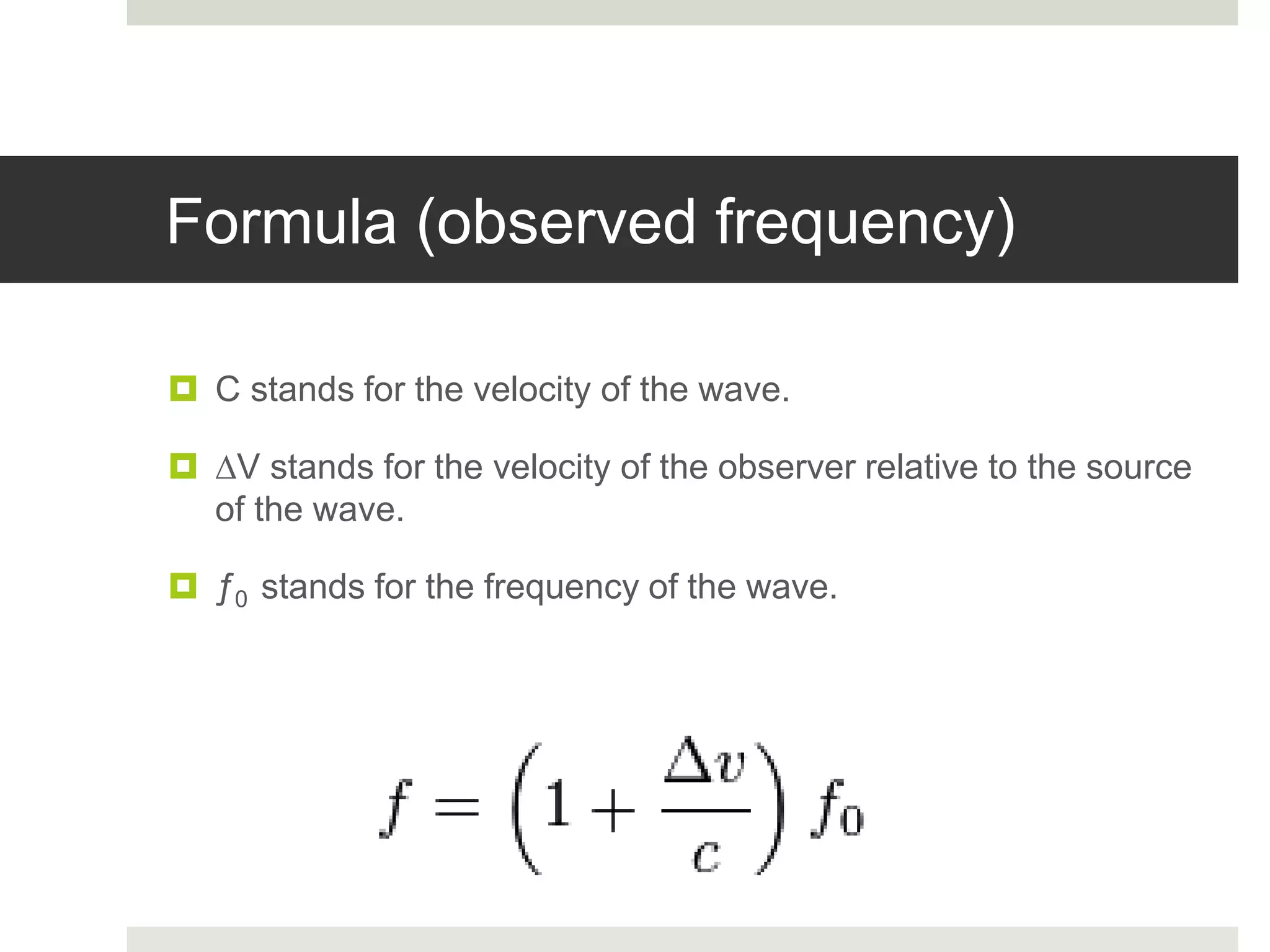 Doppler effect | PPTX