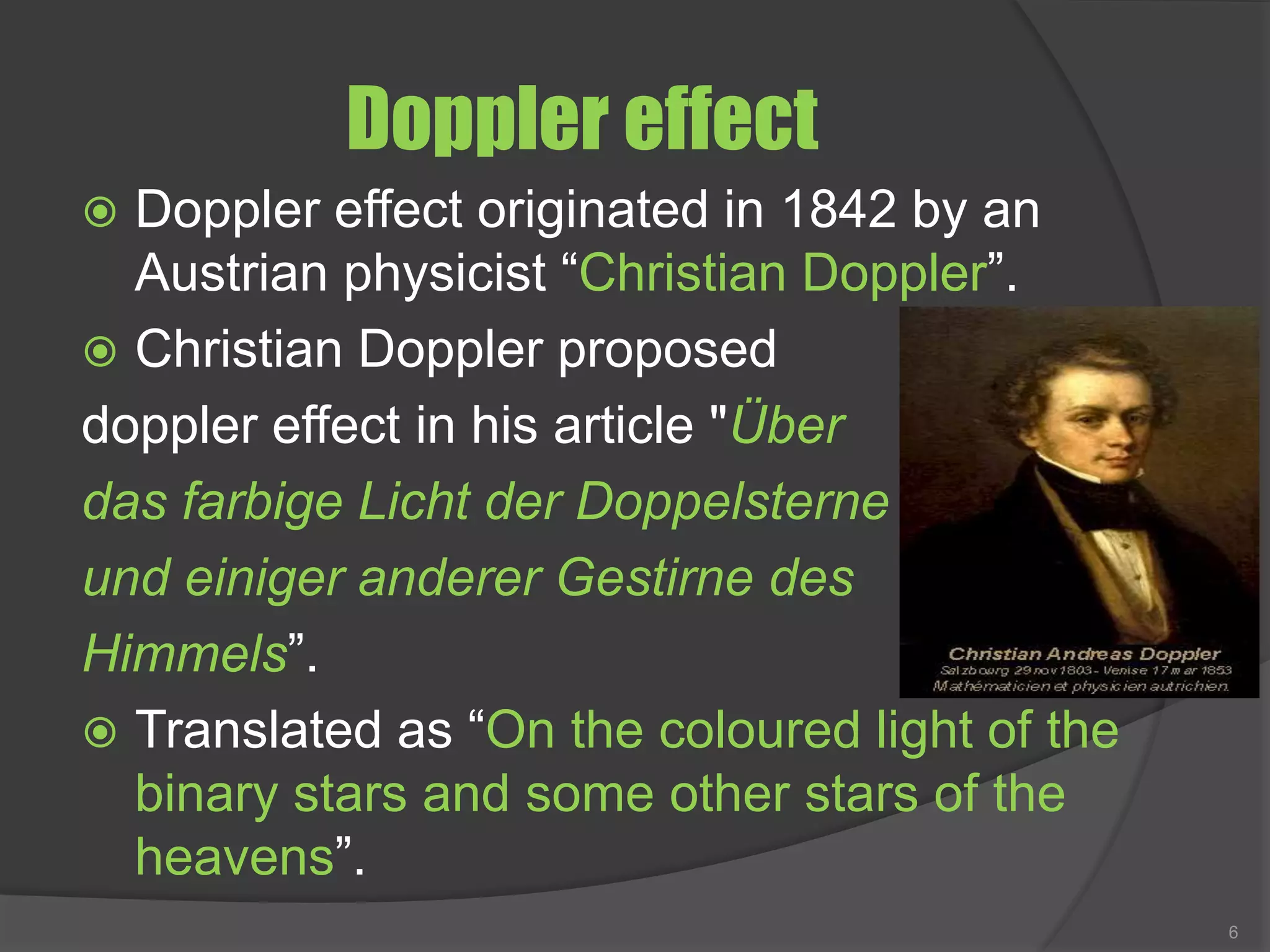 Doppler effect | PPTX