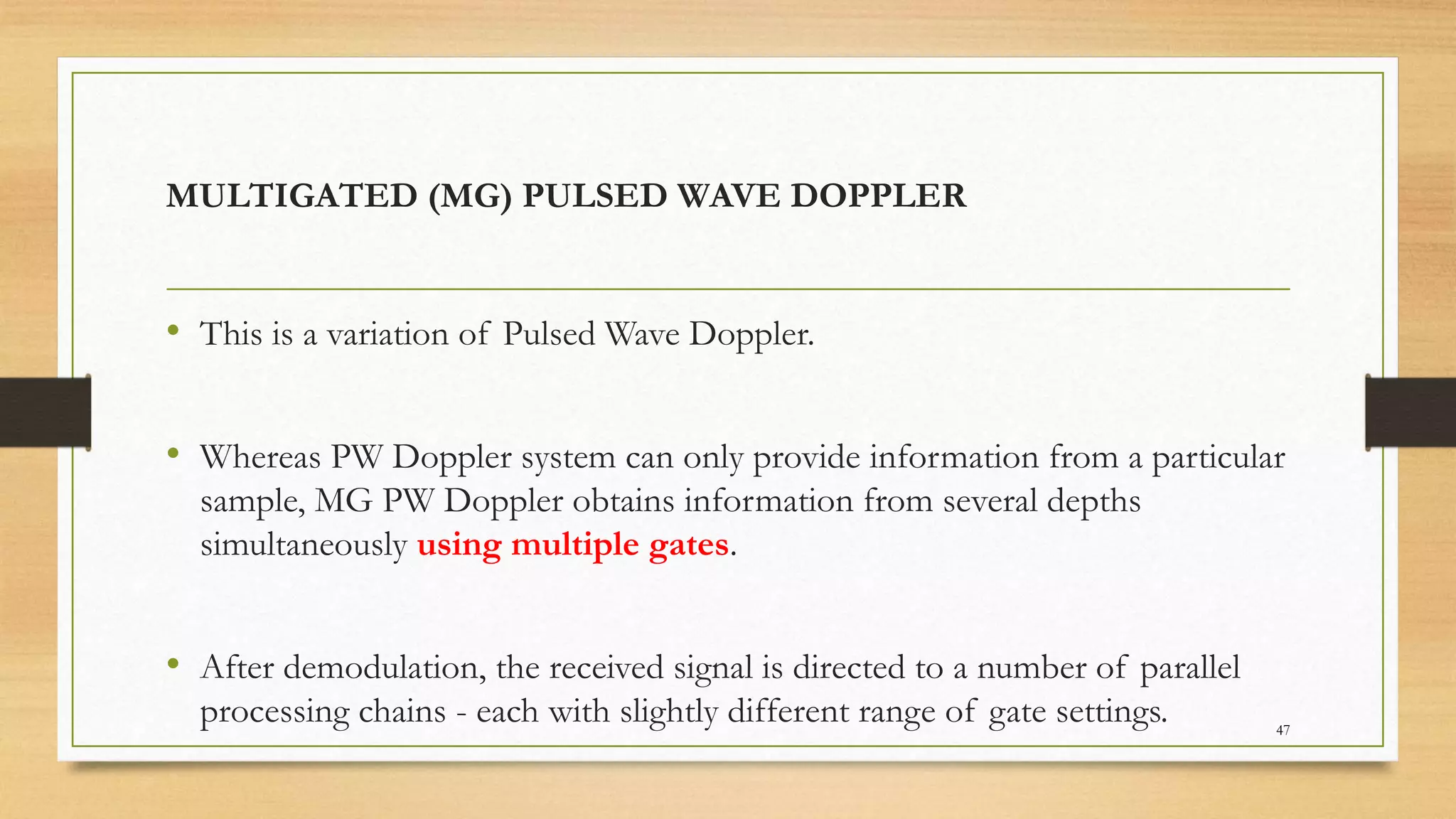 Doppler Effect - Ultrasound | PPTX