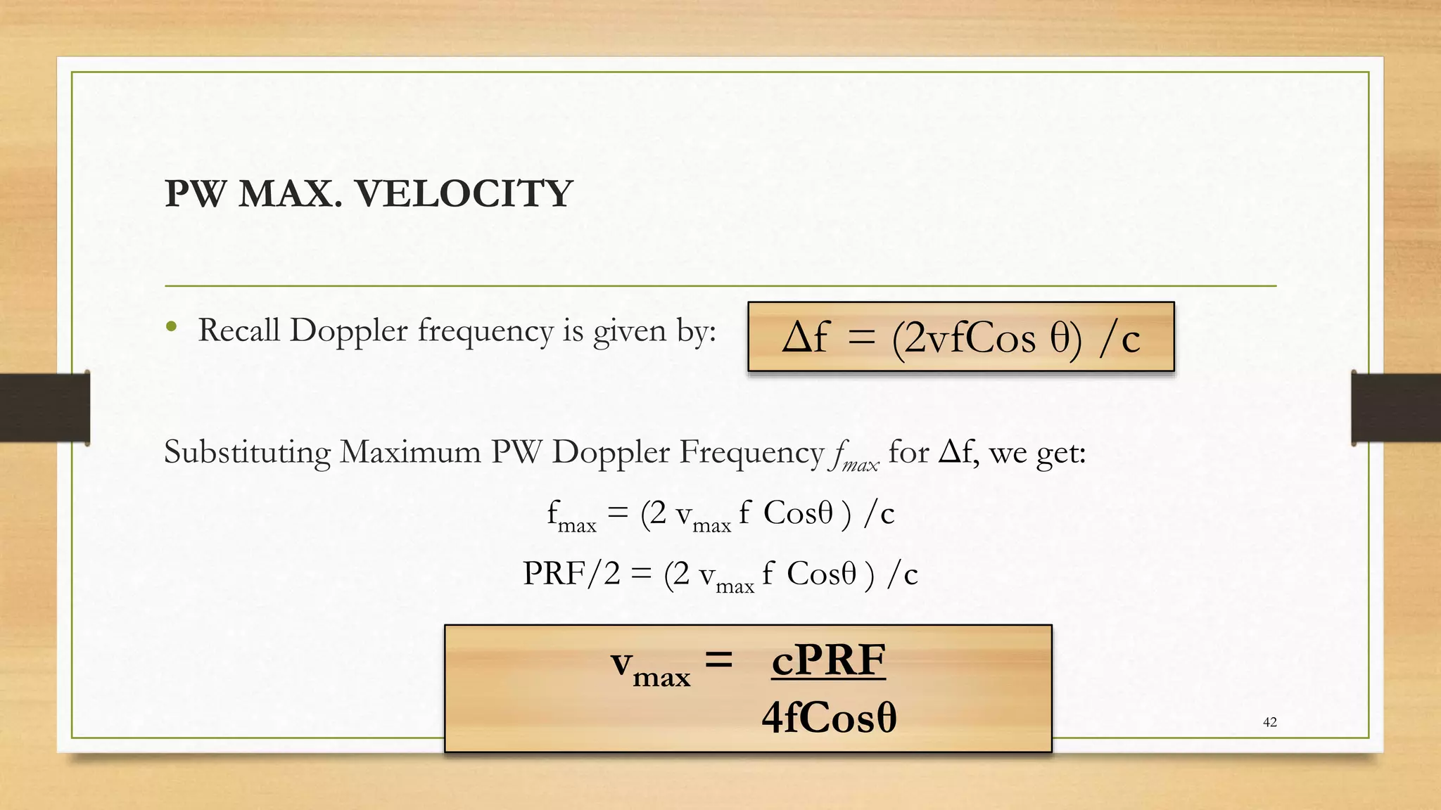 Doppler Effect - Ultrasound