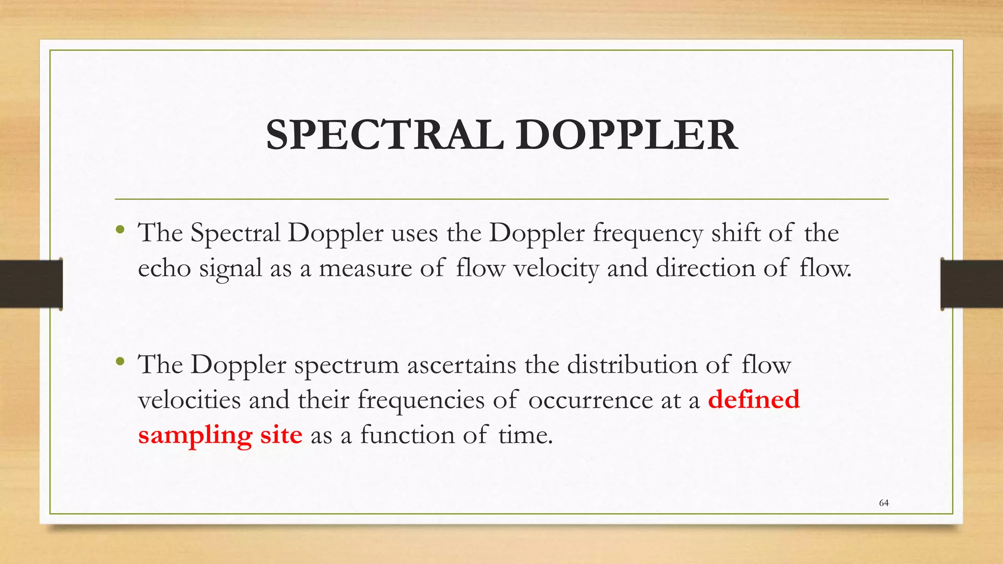 Doppler Effect - Ultrasound