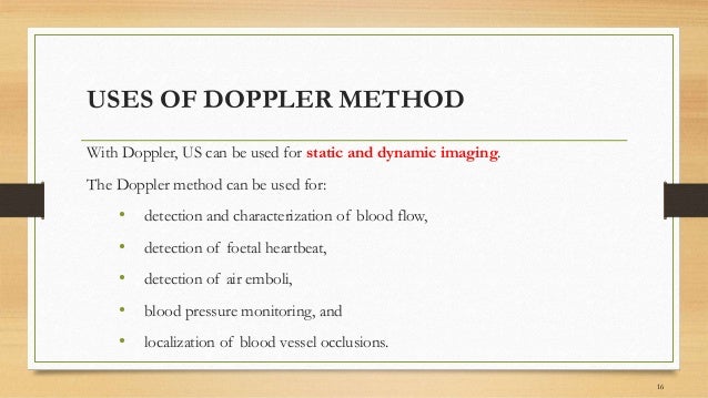 Doppler Effect - Ultrasound