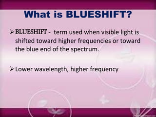 Doppler Effect and Blueshift and Redshift | PPTX