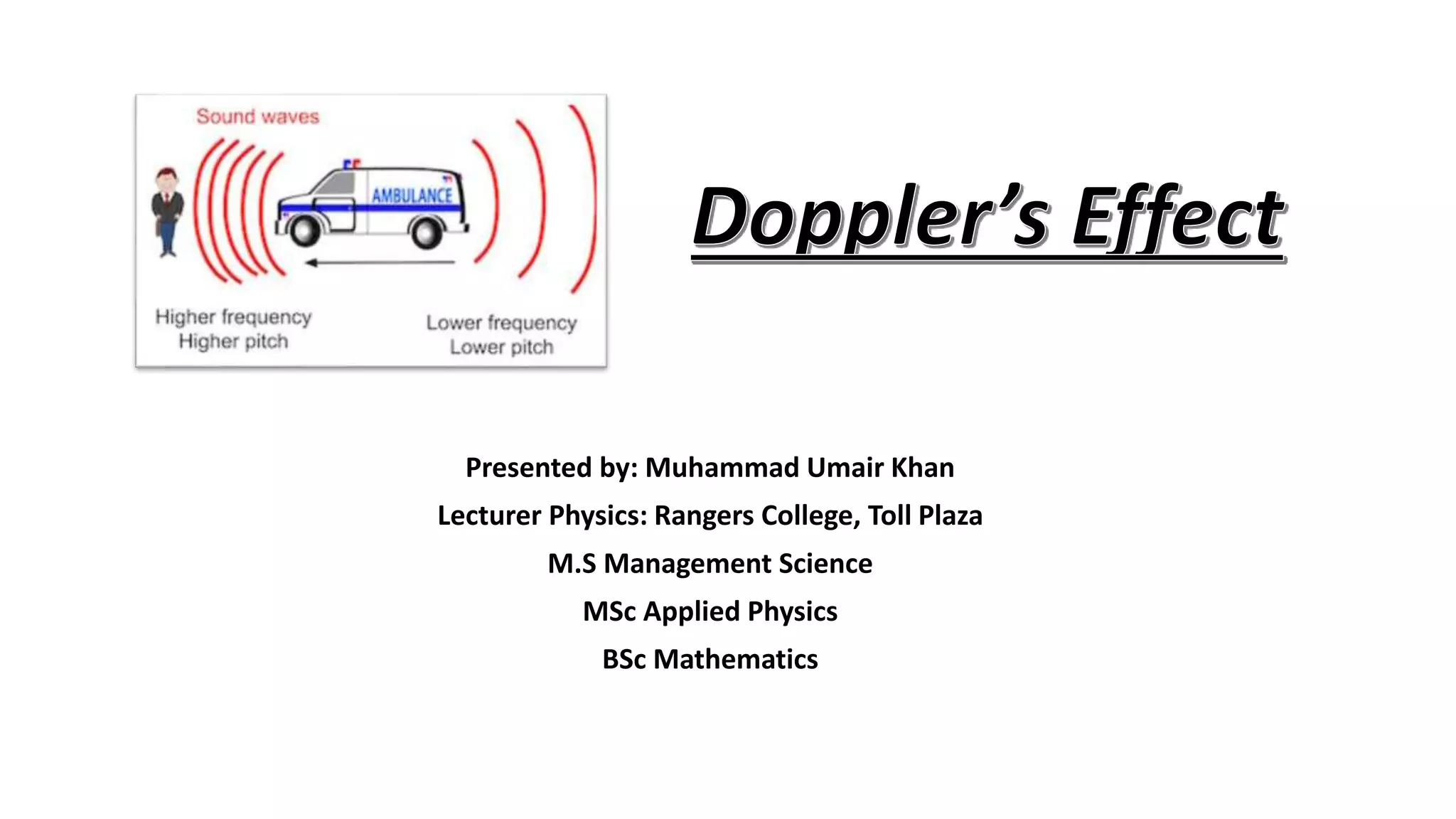 Doppler Effect Xi Physics | PPTX