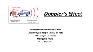Doppler Effect Xi Physics | PPTX