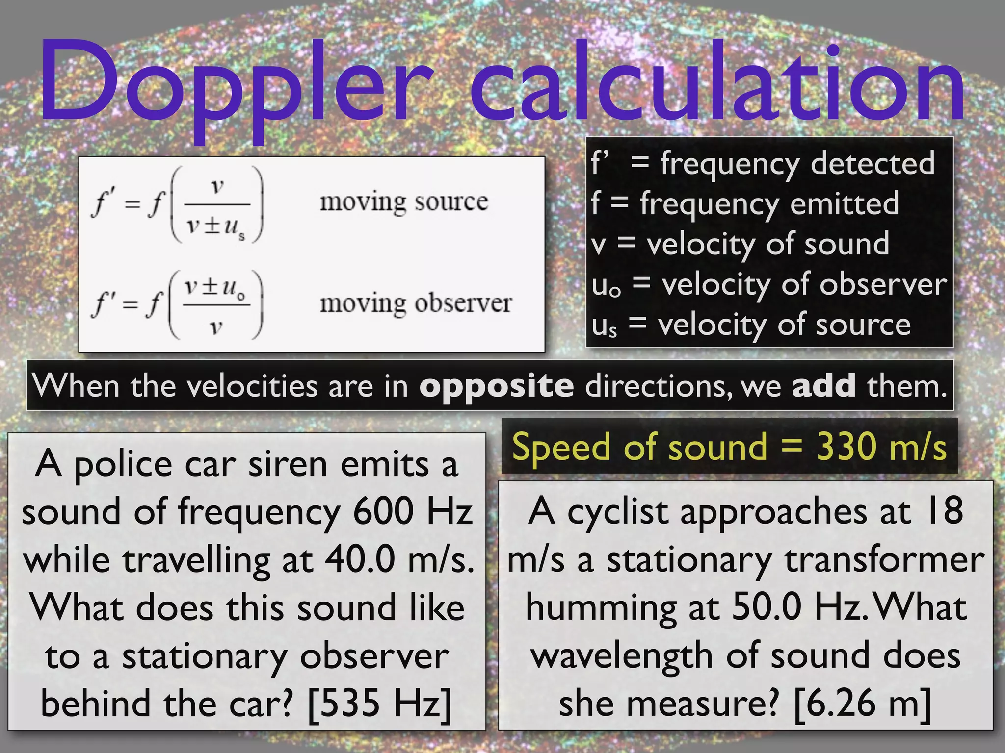 IB Physics Doppler effect flippingphysics by Nothingnerdy | KEY