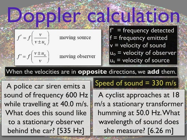 IB Physics Doppler effect flippingphysics by Nothingnerdy | KEY