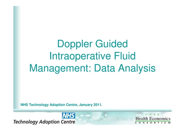 Doppler guided intraoperative fluid management evidence base | PPT