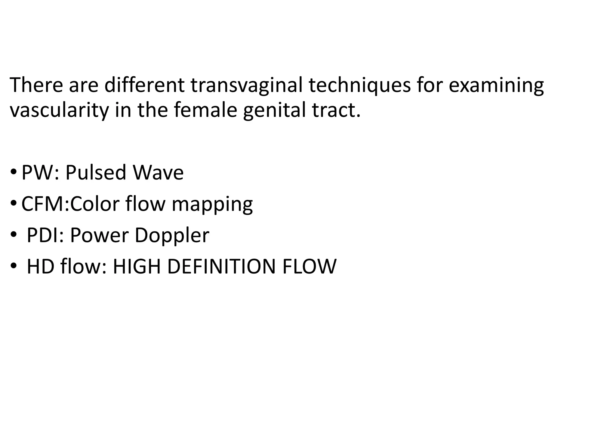 doppler gynecology pdf doppler en gynécologie | PDF