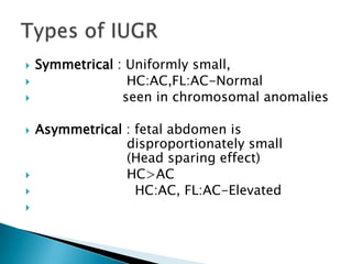 Doppler in IUGR | PPTX