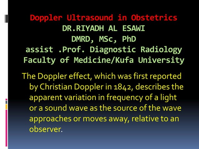 Doppler in obstetric power point presentation (4) | PPTX