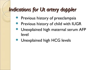 Doppler in pregnancy | PPT