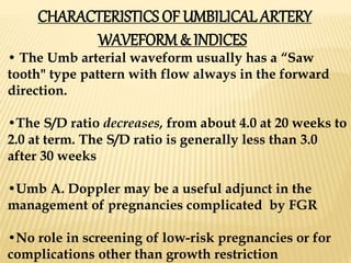 Doppler in pregnancy | PPTX