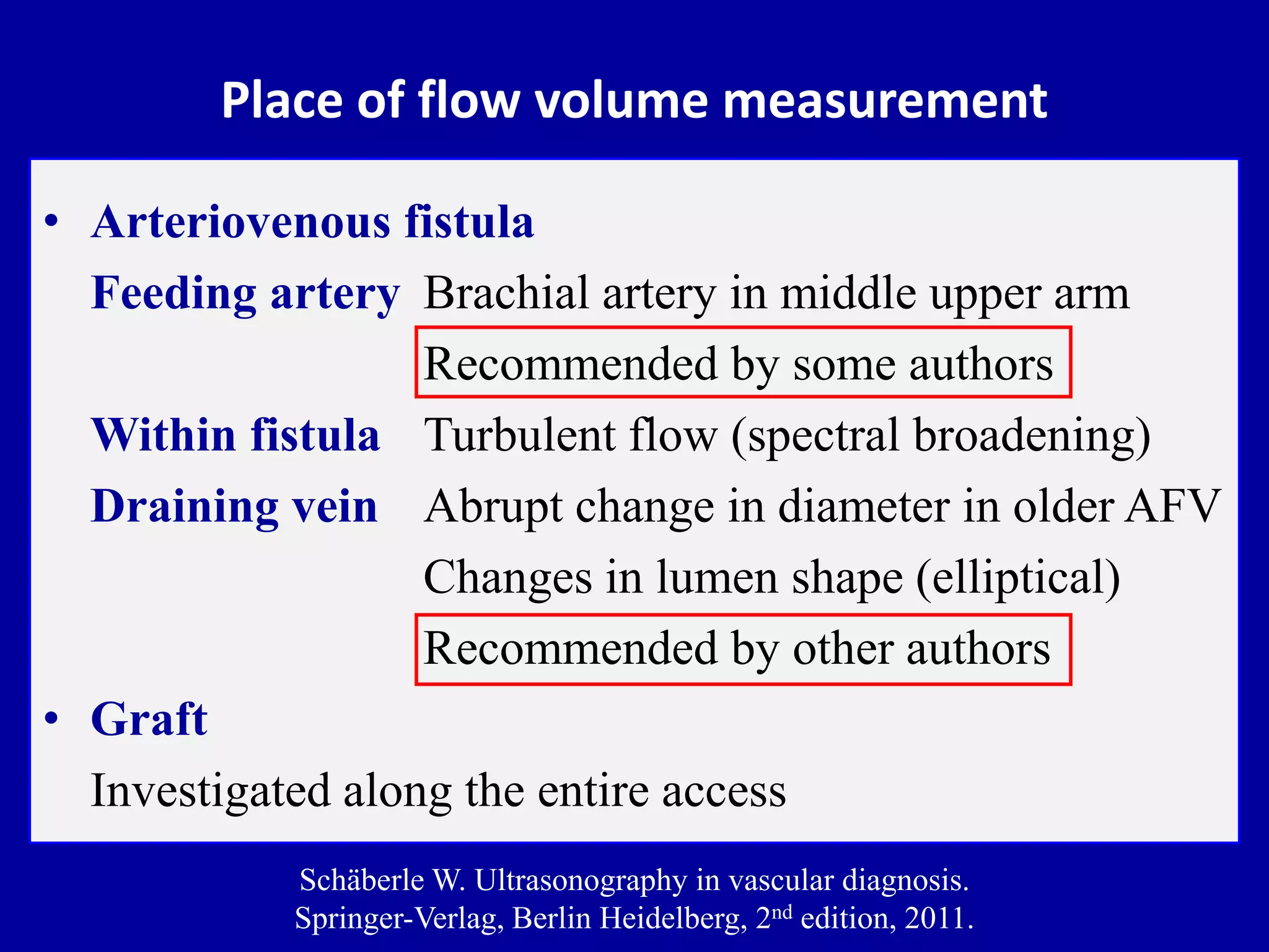 Doppler ultrasound of A-V access for hemodialysis | PPTX