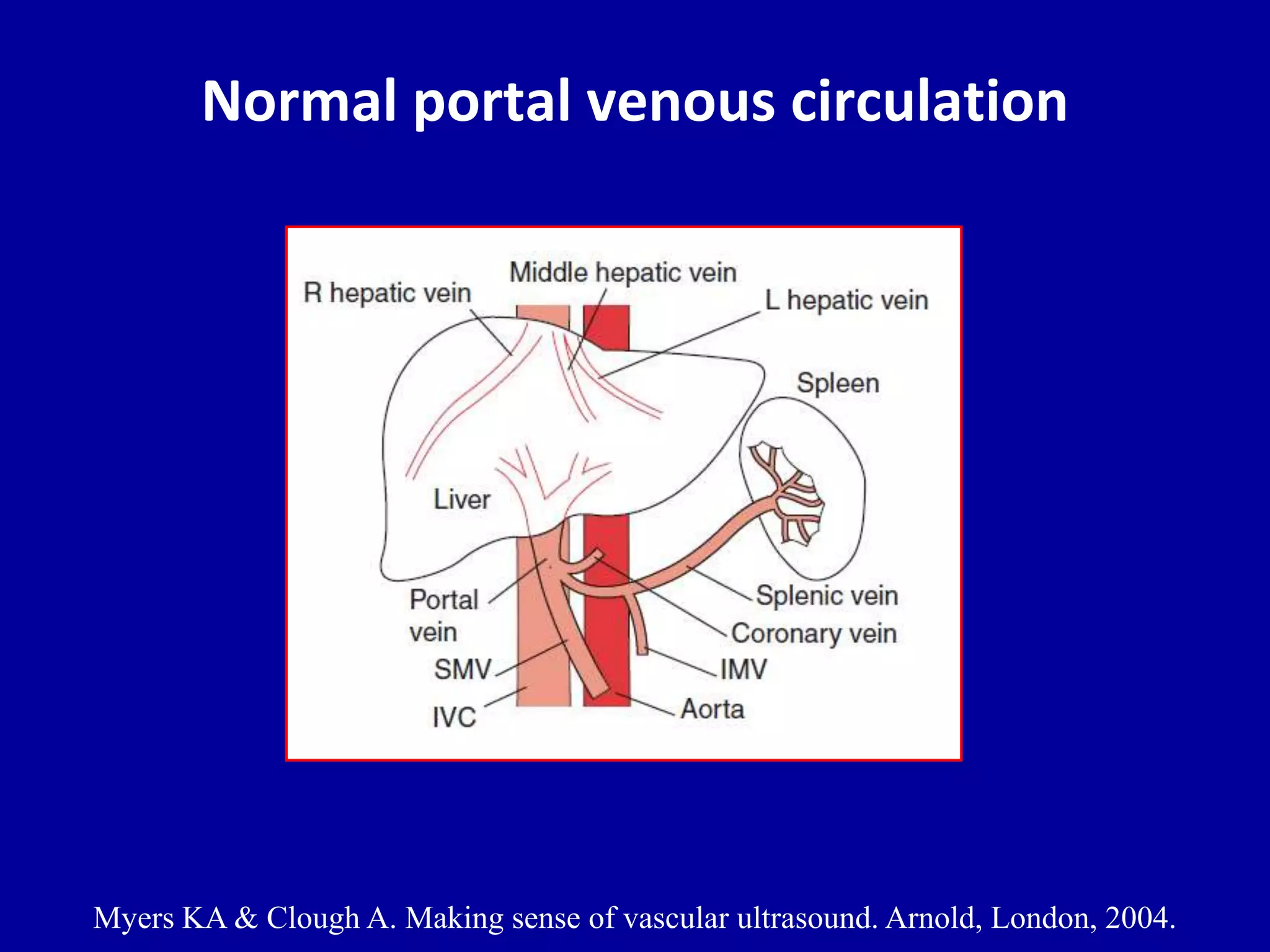 Doppler ultrasound of the portal system - Normal findings | PPTX