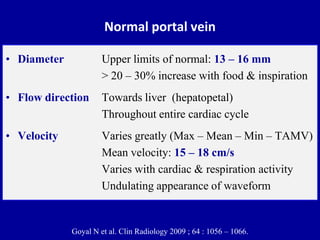 Splenic Vein Doppler Ultrasound