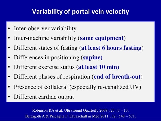 Doppler ultrasound of the portal system - Normal findings