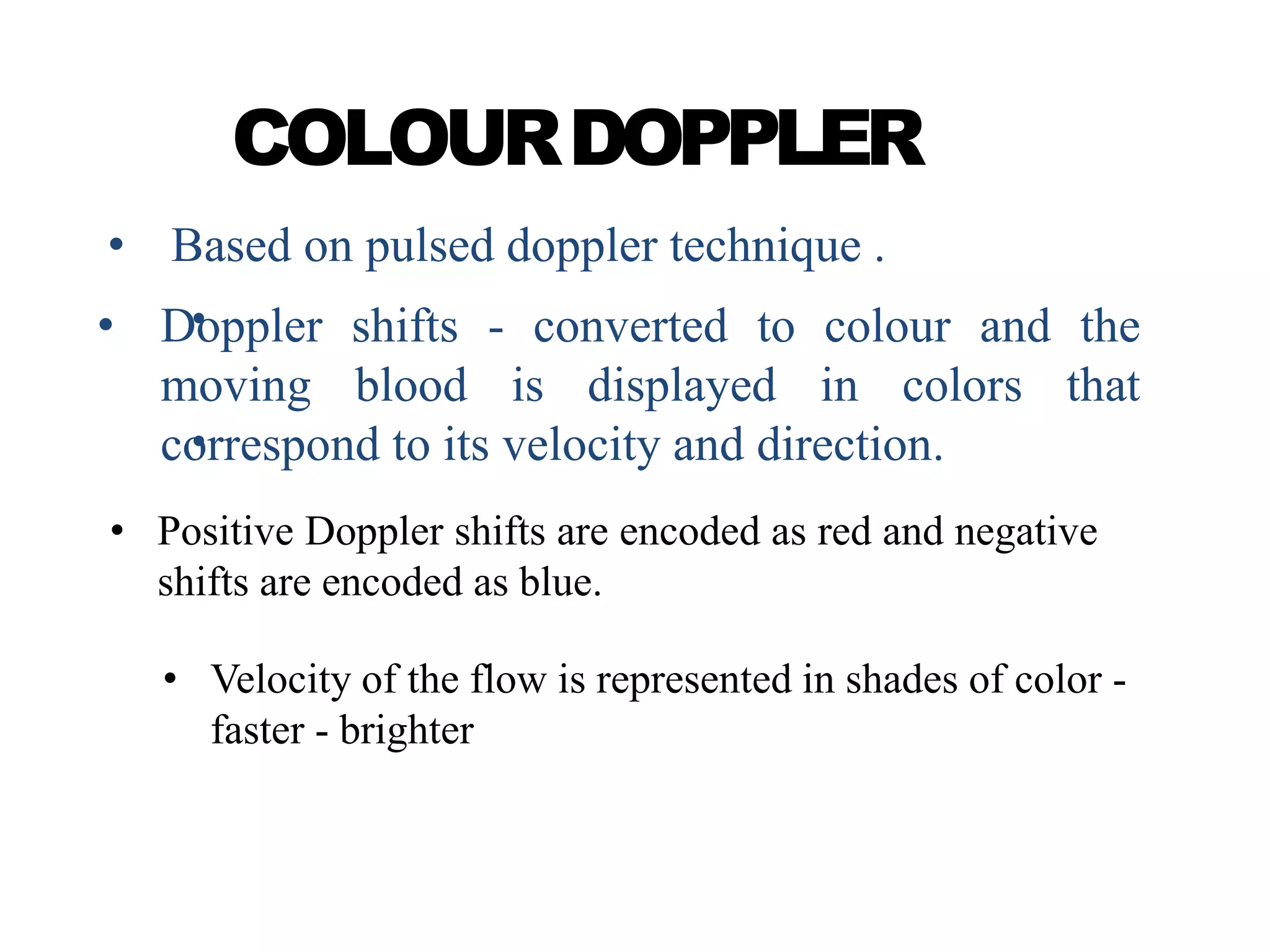 Color Doppler Ultrasound - Basic physics | PPTX