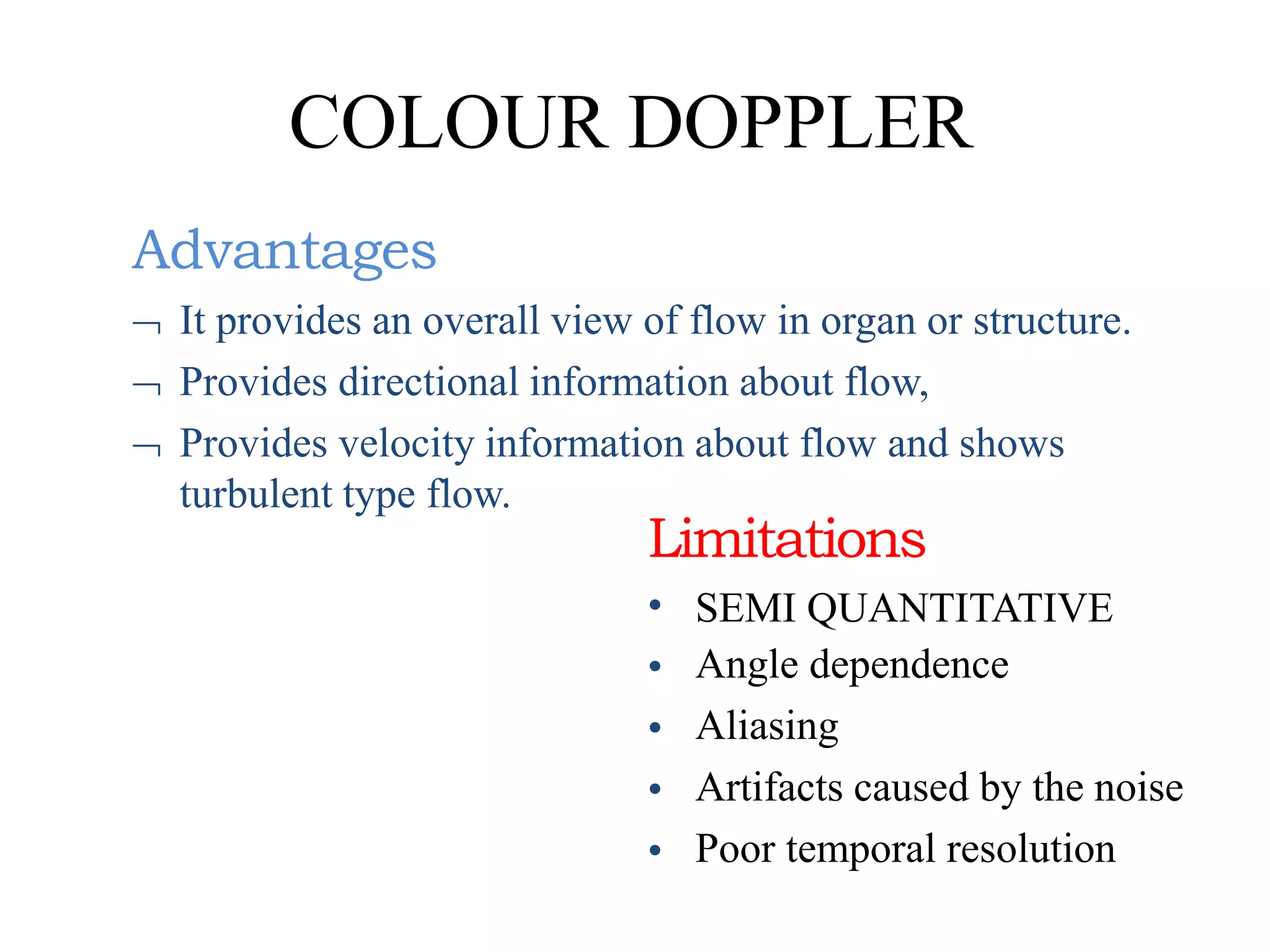 Color Doppler Ultrasound - Basic physics | PPTX