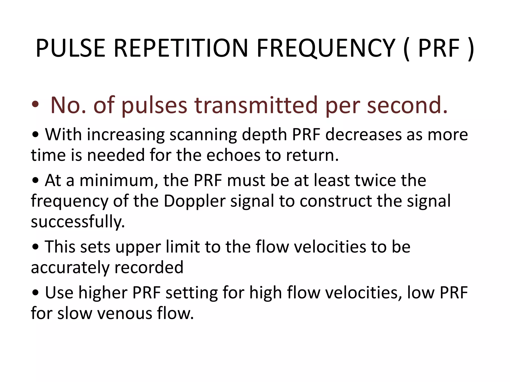 Color Doppler Ultrasound - Basic physics | PPTX