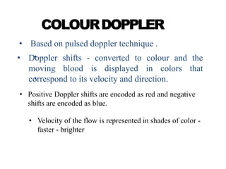 Color Doppler Ultrasound - Basic physics | PPTX