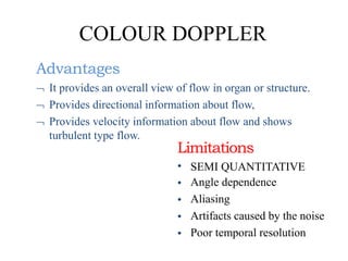 Color Doppler Ultrasound - Basic physics | PPTX