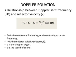 Color Doppler Ultrasound - Basic physics | PPTX