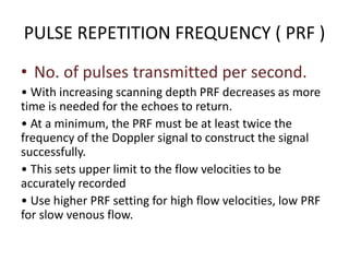 Color Doppler Ultrasound - Basic physics | PPTX