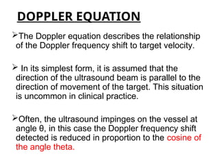 doppler physics medical imaging in human body in seminar content ppt.pptx