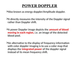 doppler physics medical imaging in human body in seminar content ppt.pptx