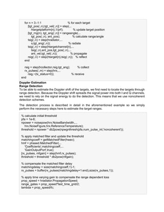 Doppler Processing Project | PDF