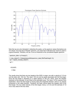 Doppler Processing Project | PDF