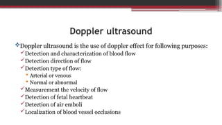 Doppler Sonography: Principles and Artifacts | PPTX