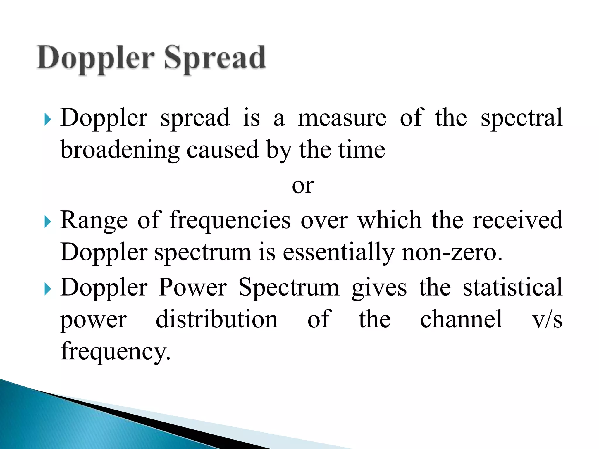 Doppler Spread and Coherence Time.pptx