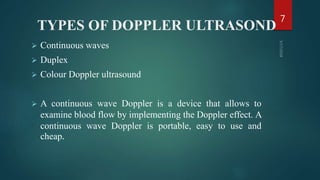 Doppler ultrasonography | PPTX | Blood Disorders | Diseases and Conditions