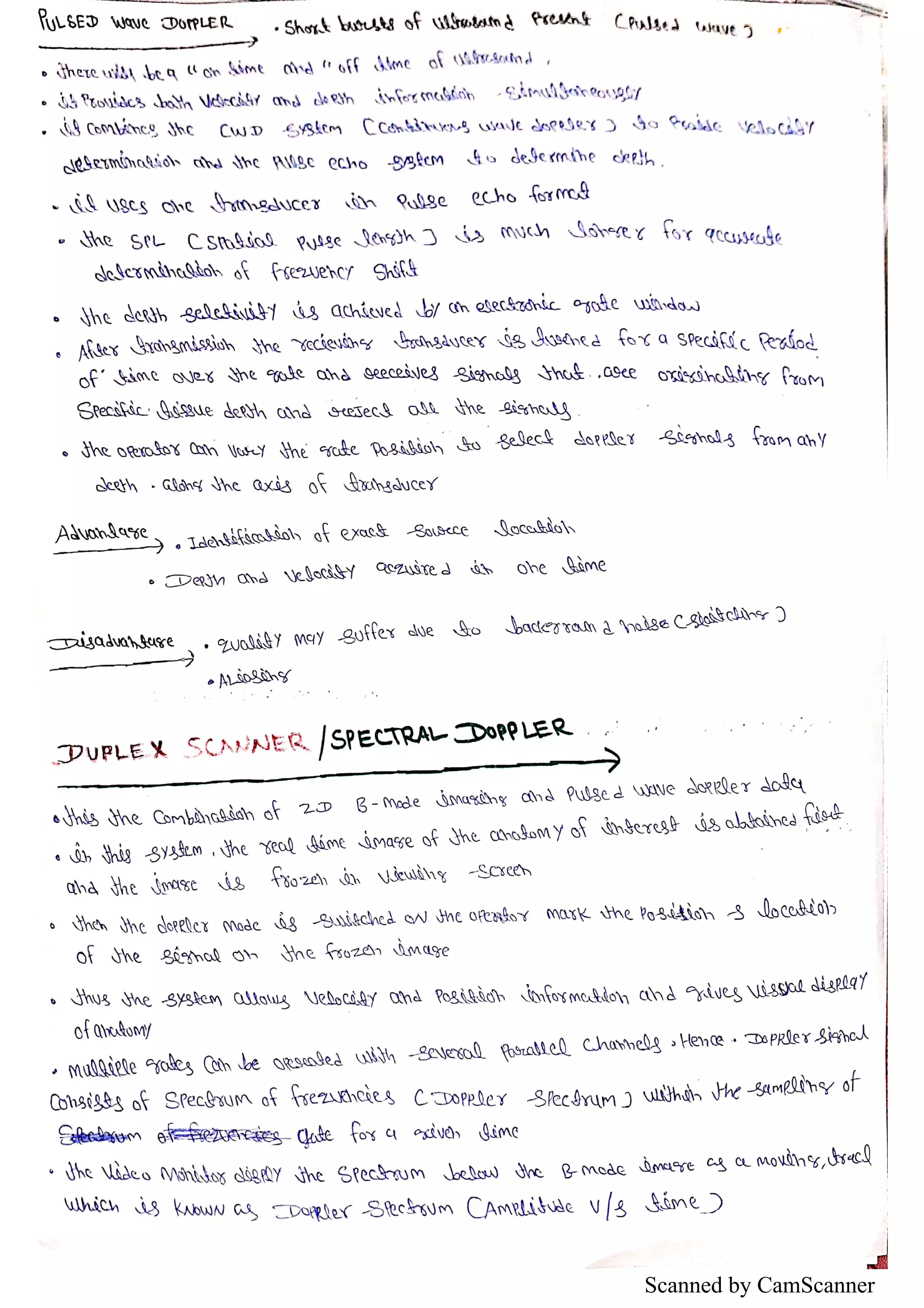 Doppler ultrasound Notes | PDF | Real Estate Buying and Selling | Real ...