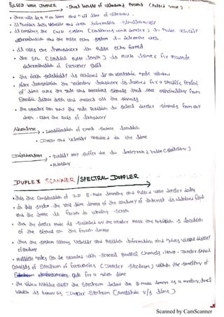 Doppler ultrasound Notes | PDF