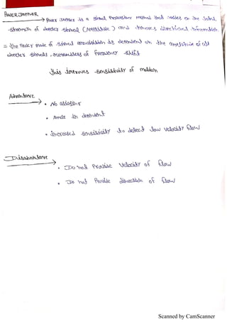 Doppler ultrasound Notes | PDF | Real Estate Buying and Selling | Real ...