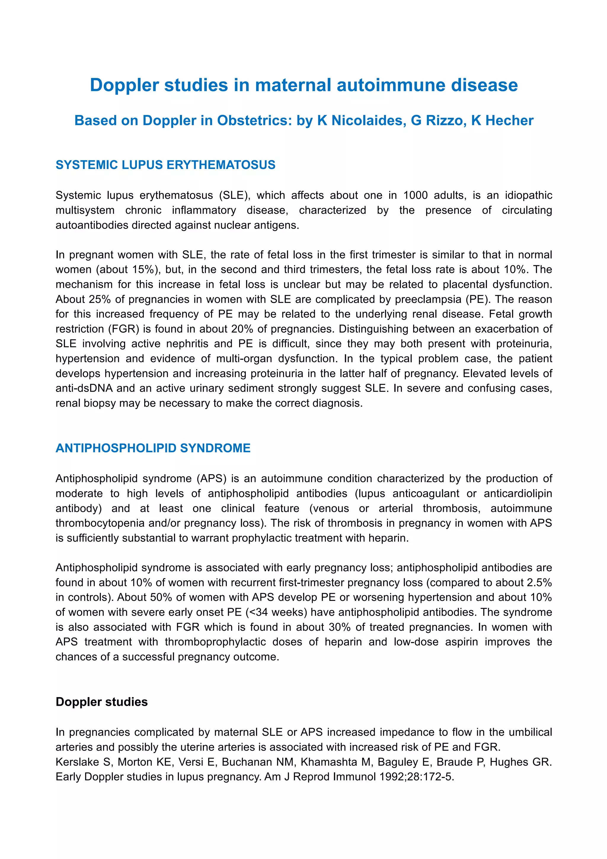Doppler ultrasound autoimmune disease | PDF