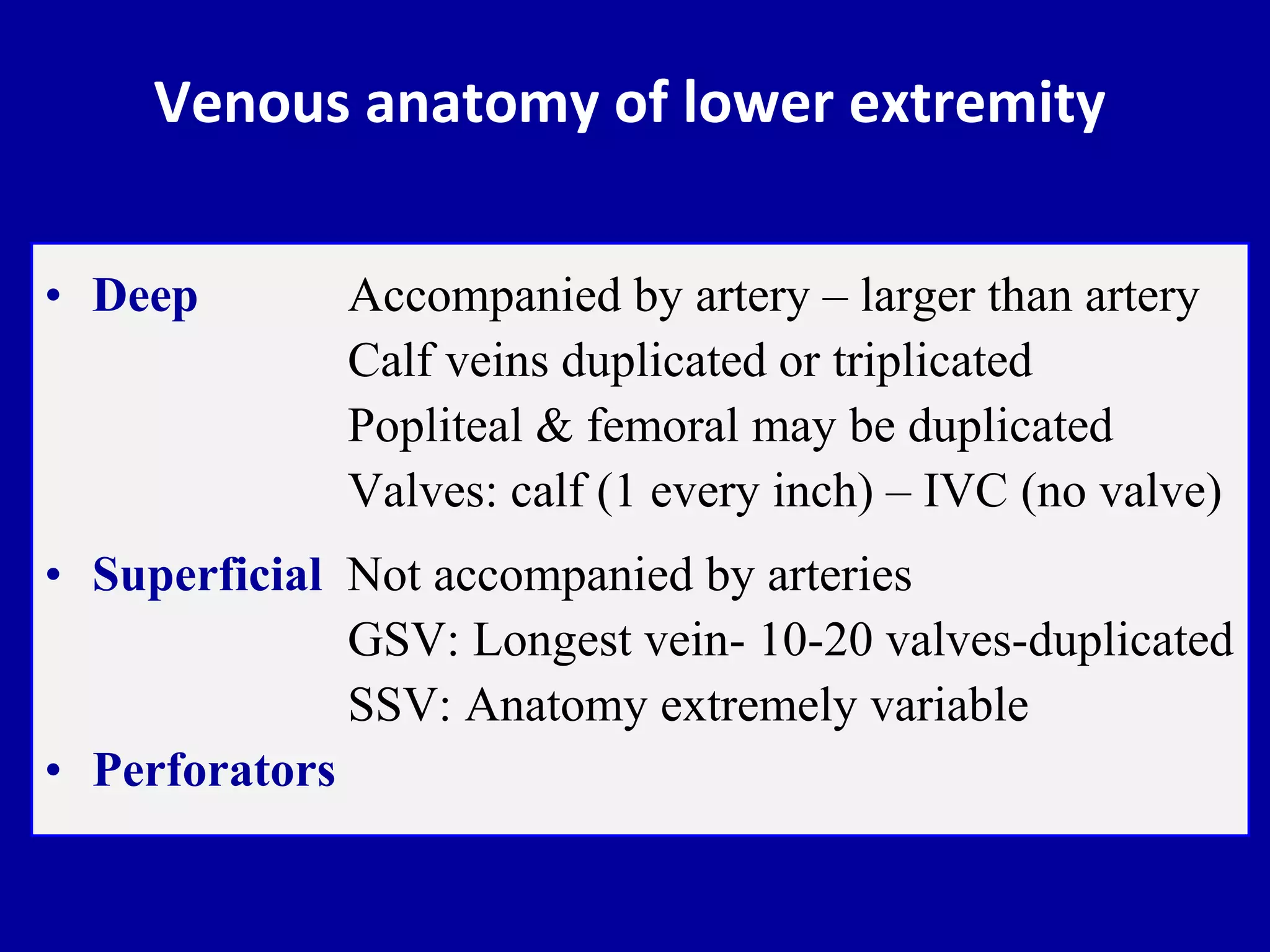 Doppler ultrasound in deep vein thrombosis | PPTX
