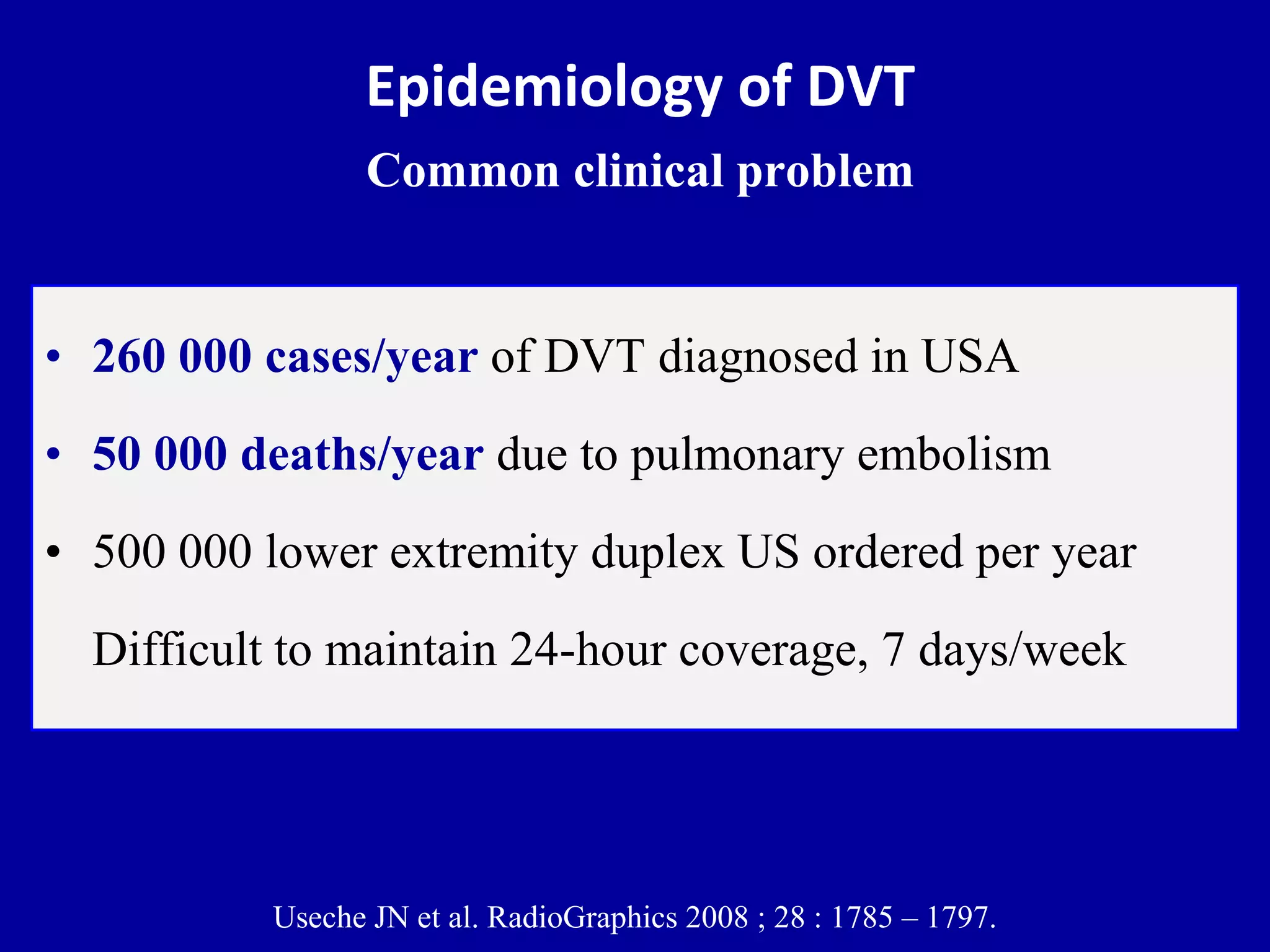 Doppler ultrasound in deep vein thrombosis | PPTX