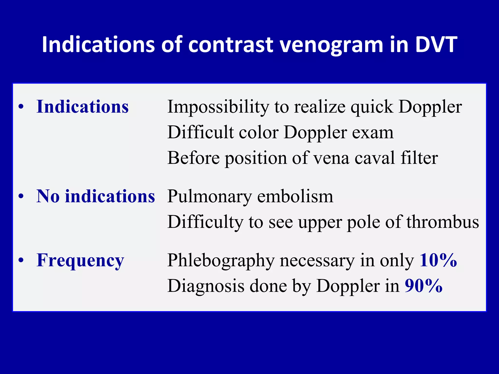 Doppler ultrasound in deep vein thrombosis | PPTX