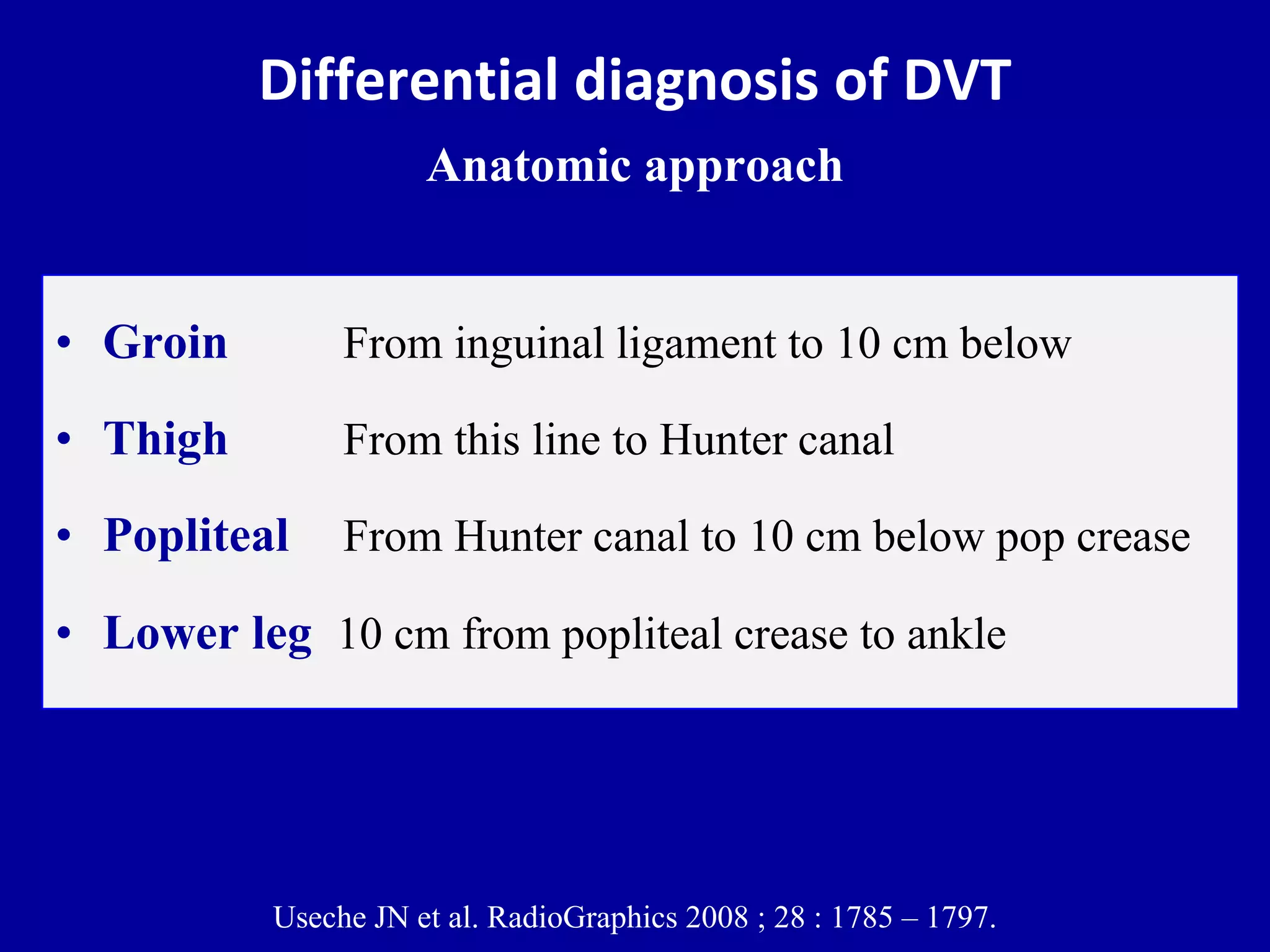 Doppler ultrasound in deep vein thrombosis | PPTX