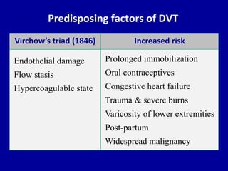 Doppler ultrasound in deep vein thrombosis | PPTX