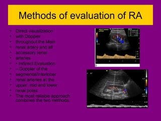 Doppler ultrasound in renal patients | PPT