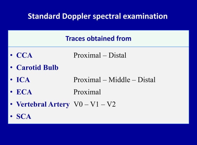 Doppler ultrasound of carotid arteries | PPTX