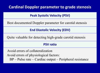 Doppler ultrasound of carotid arteries | PPTX